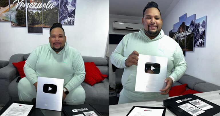El Gordito Latino logró su primera placa de YouTube